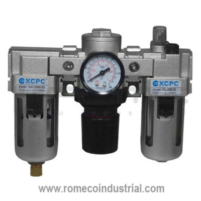 XAC2000-02 Unidad de mantenimiento FRL Puerto de 1/4 (filtro regulador lubricador) - Rome Co ...