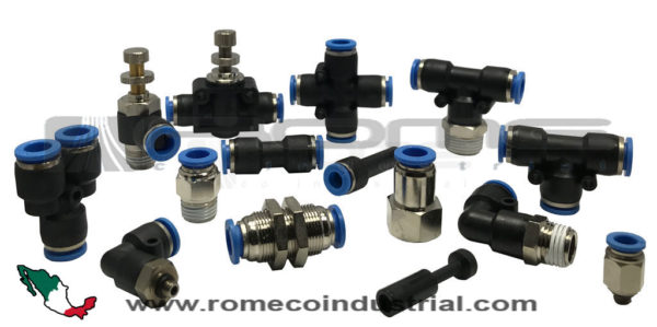 Conexión neumática | Racor neumático | Cátalogo, tipos y usos.