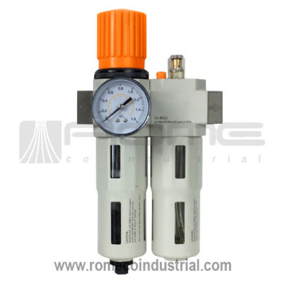 Filtro regulador lubricador 1/2 para max 220 PSI / 16 bar